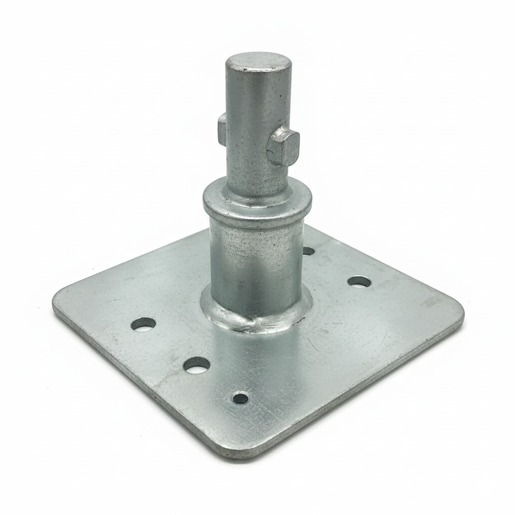 Tube with End Fitting Base Plate | USA Scaffolding