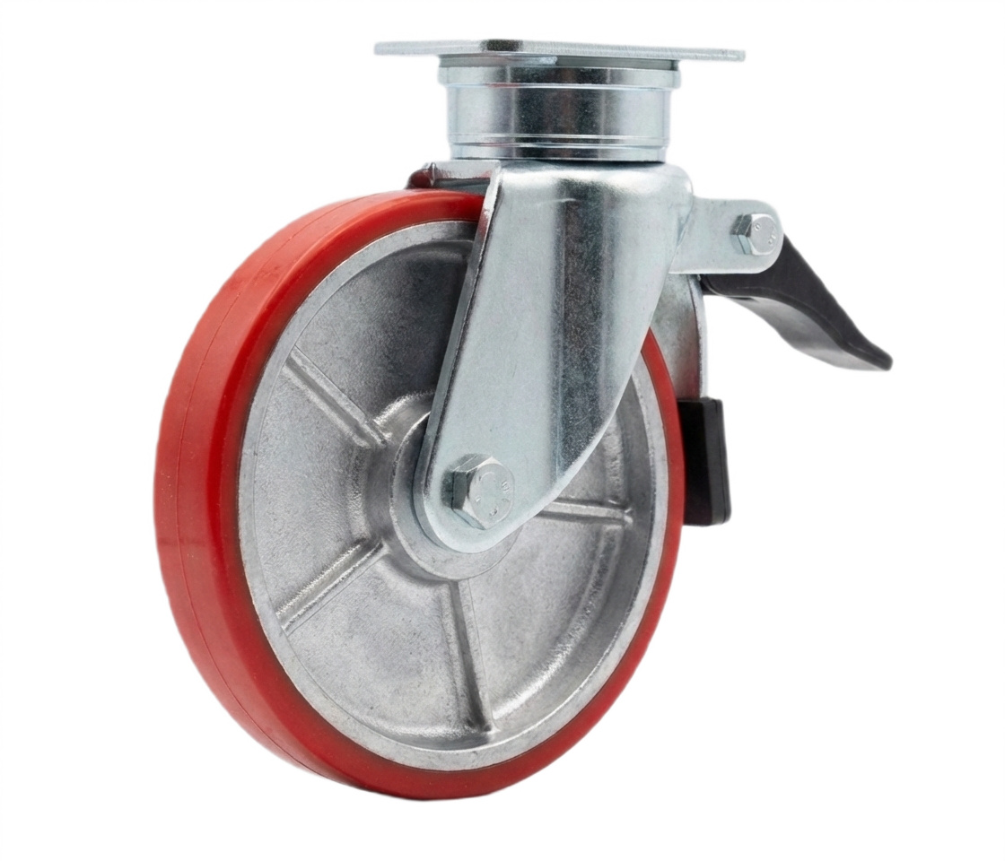 12" x 3" Heavy-Duty Locking Caster | USA Scaffolding